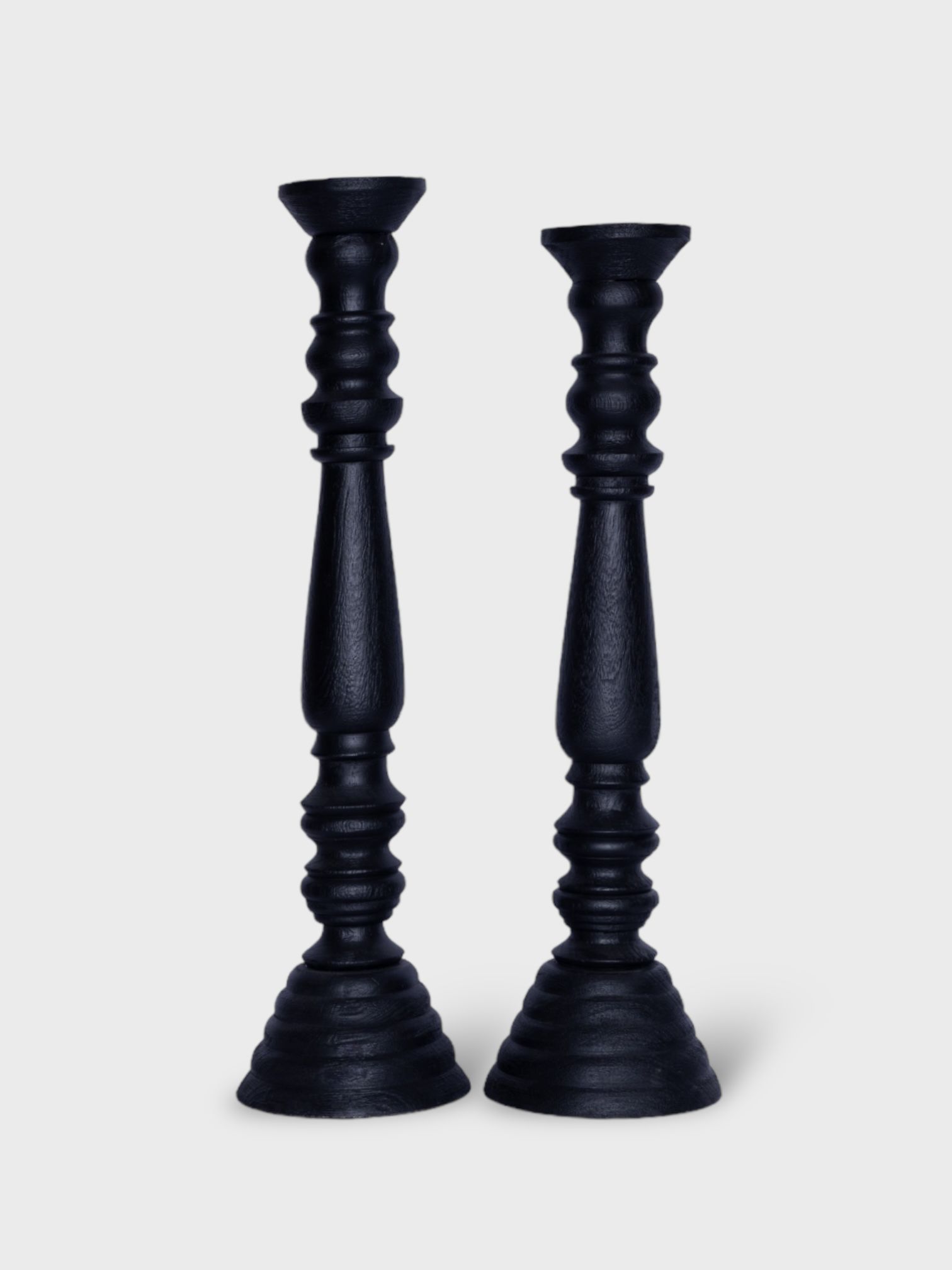 פמוט עץ FLI שחור | נרות | דקורדו